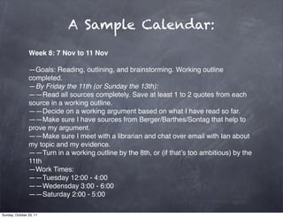 Project Proposal and Calendar | PDF