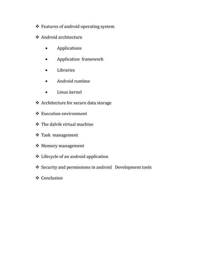 Project proposal android operating system | DOCX | Operating Systems | Computer Software and ...