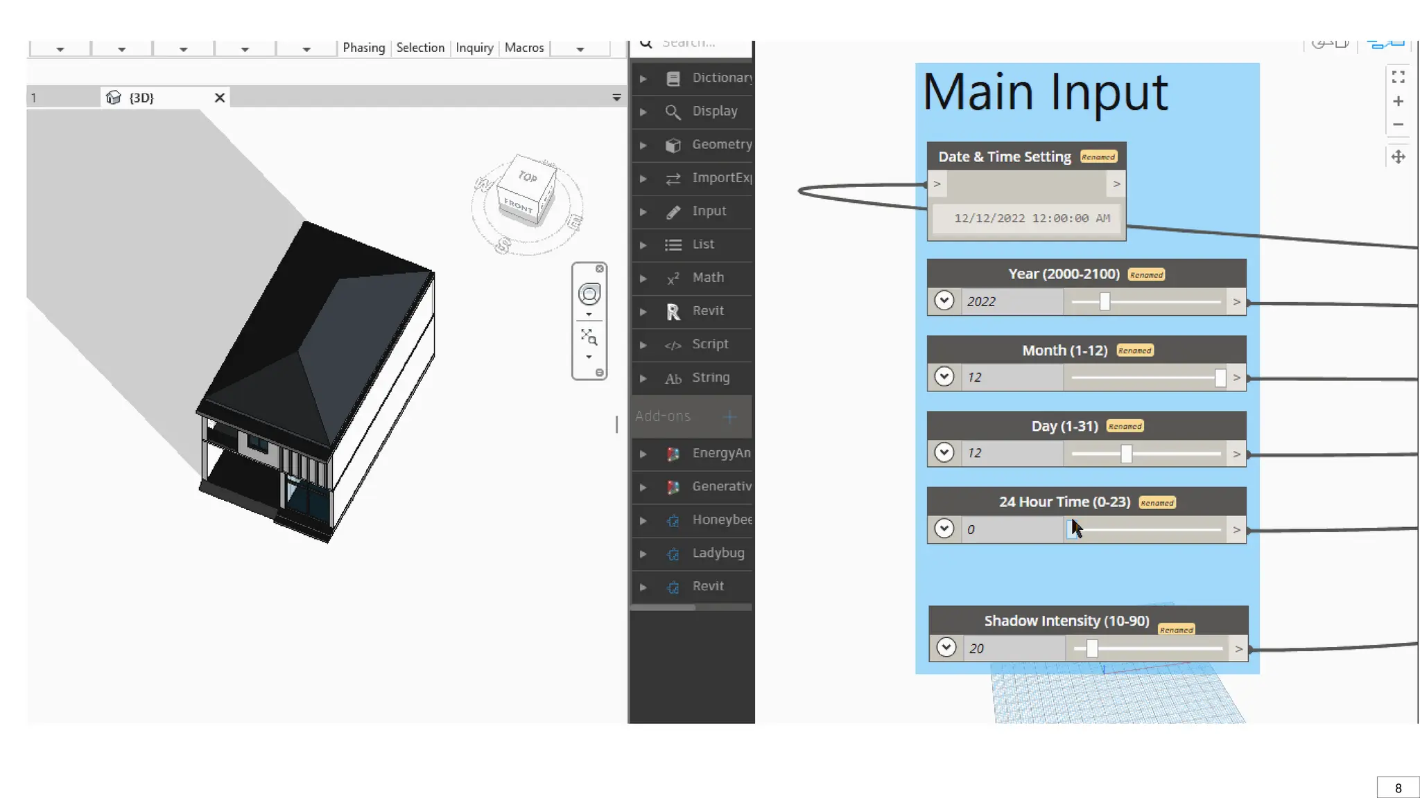 Revit dynamo application on sun direction affect on construction | PPTX