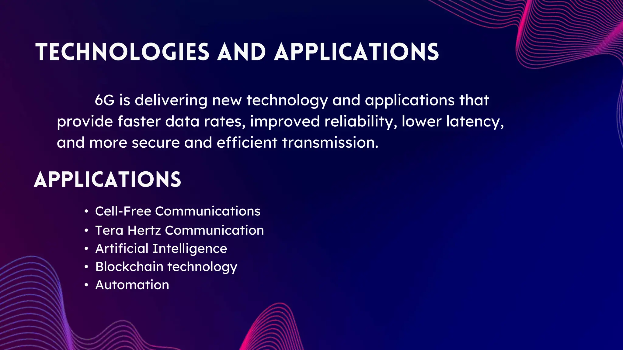 6th Generation of network Architecture (6G) | PPTX