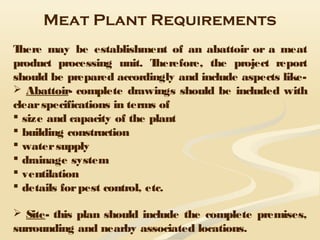 Project proposal designing for dairy and meat processing plant by Geeta ...