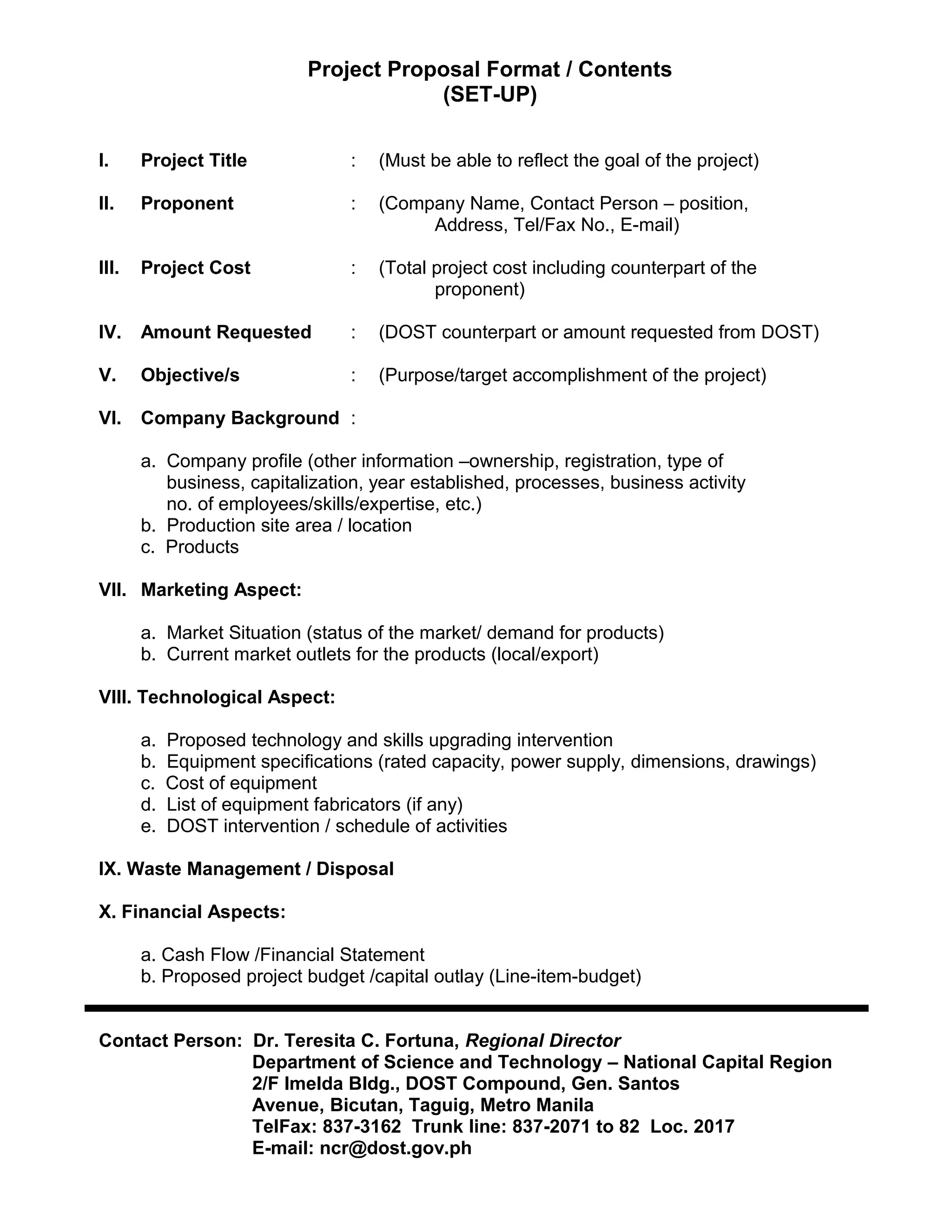 Project proposal format_revised | DOC