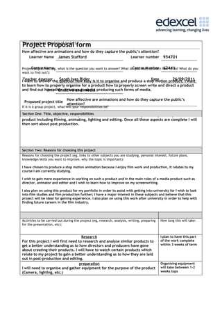 Project proposal form (y) | DOC