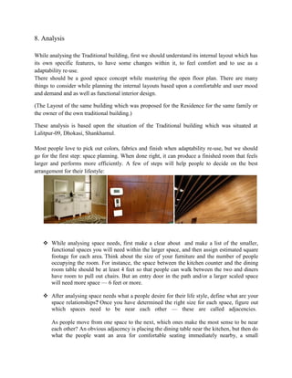 Project proposal for traditional residential dwelling design studio | PDF