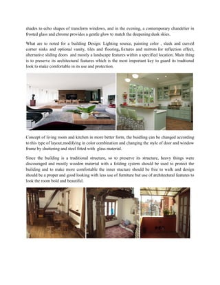 Project proposal for traditional residential dwelling design studio | PDF