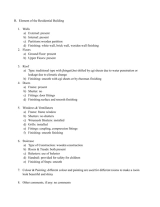 Project proposal for traditional residential dwelling design studio | PDF