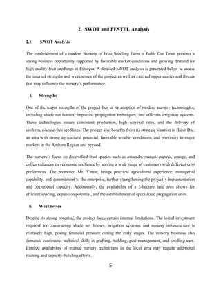 Project Proposal Fruit Nursery Farm in Bahir Dar Town, Amhara Regional ...