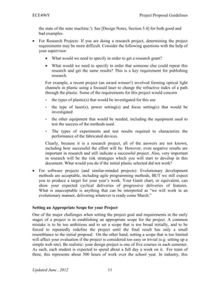 Project proposalguidelines | PDF