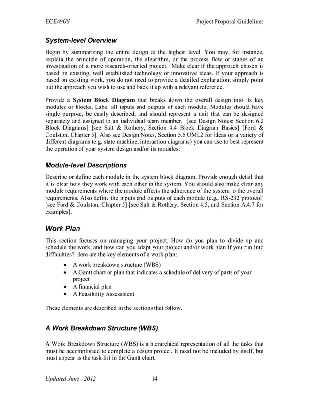 Project proposalguidelines | PDF