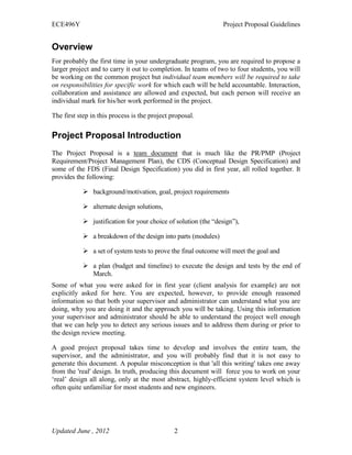 Project proposalguidelines | PDF