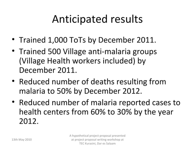 Sample of a Community Development project proposal writing | PPT