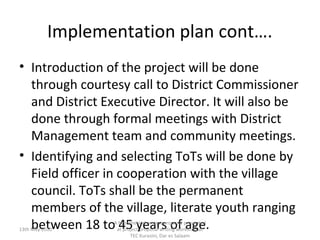 Sample of a Community Development project proposal writing | PPT