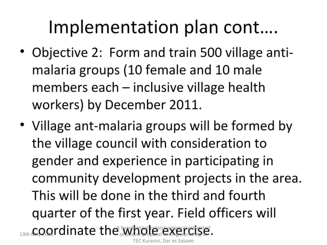 Sample of a Community Development project proposal writing | PPT