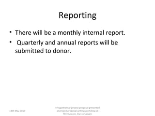 Sample of a Community Development project proposal writing | PPT