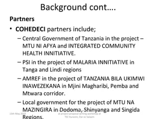 Sample of a Community Development project proposal writing | PPT