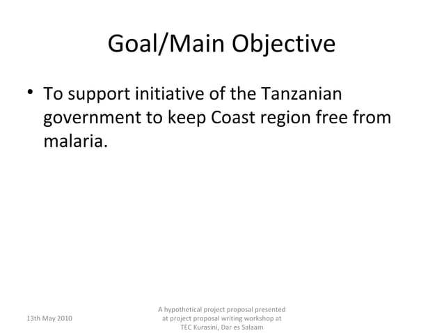 Sample of a Community Development project proposal writing | PPT