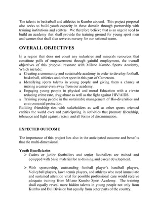 Project Proposal Milanokumbo | PDF