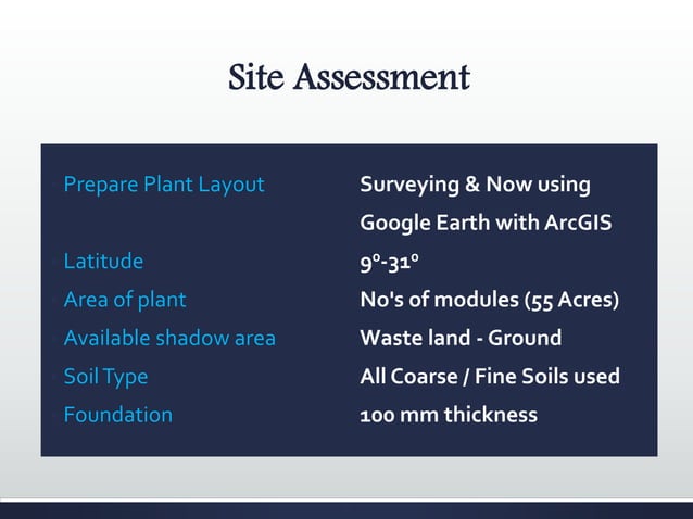 Project Proposal on 10 MW Solar PV Power Plant | PPTX