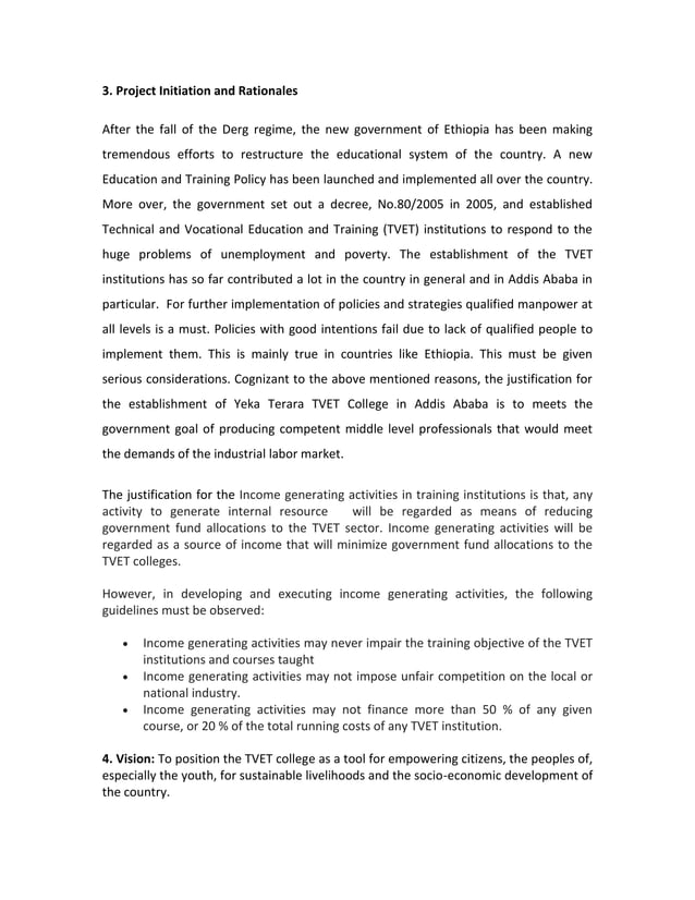 Project proposal on income generating 1 | DOCX