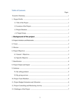 Project proposal on income generating 1 | DOCX