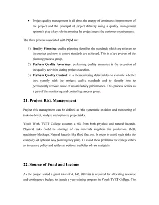 Project proposal on income generating 1 | DOCX