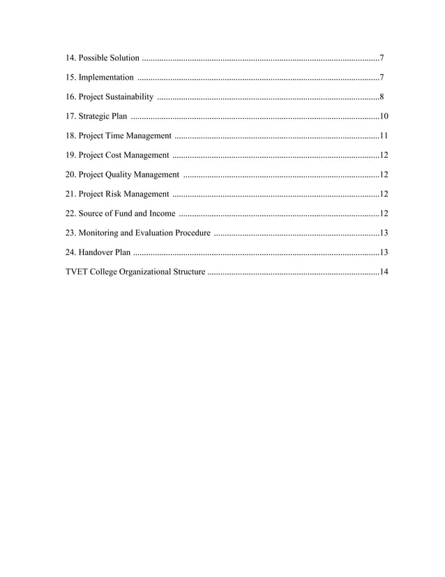Project proposal on income generating 1 | DOCX