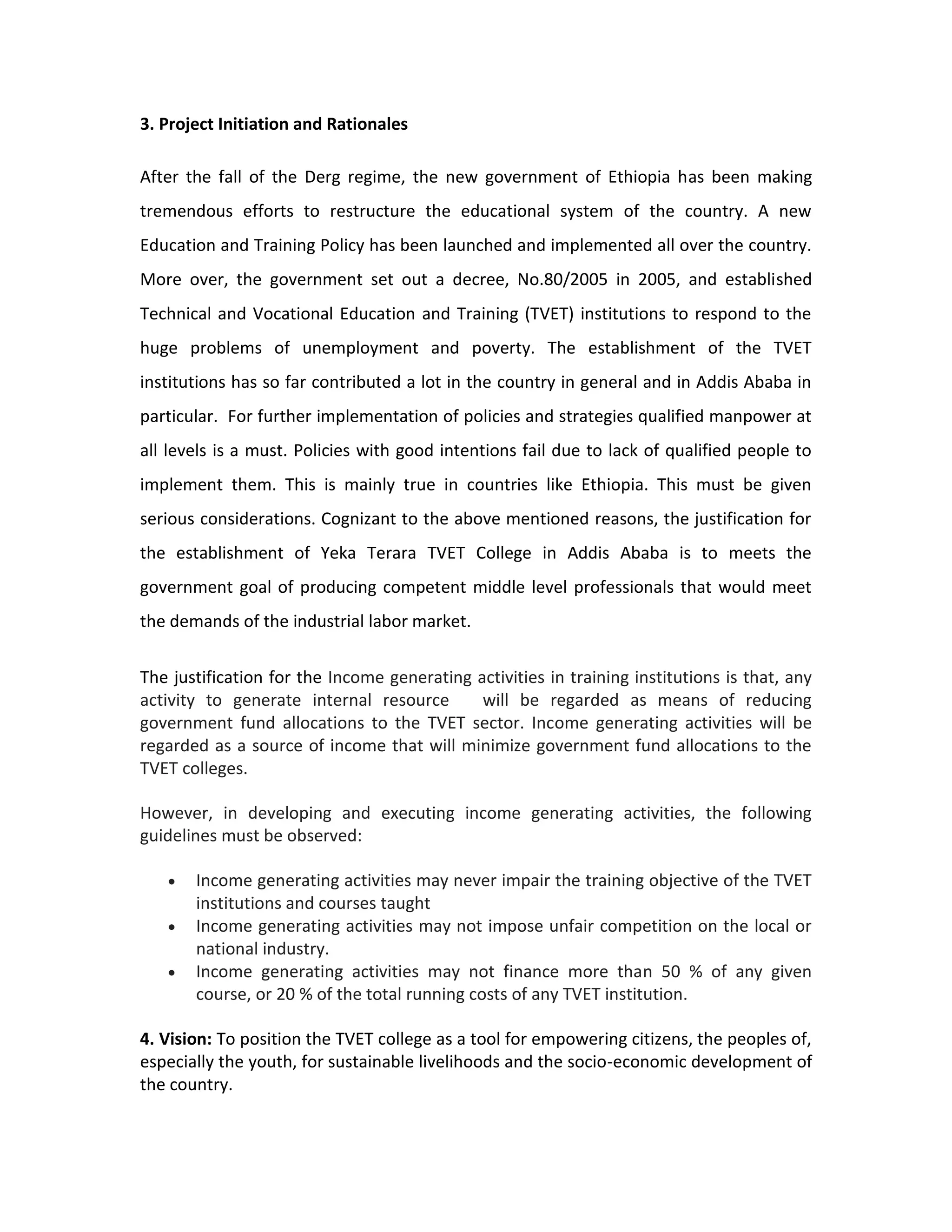 Project proposal on income gemerating 1 | DOCX