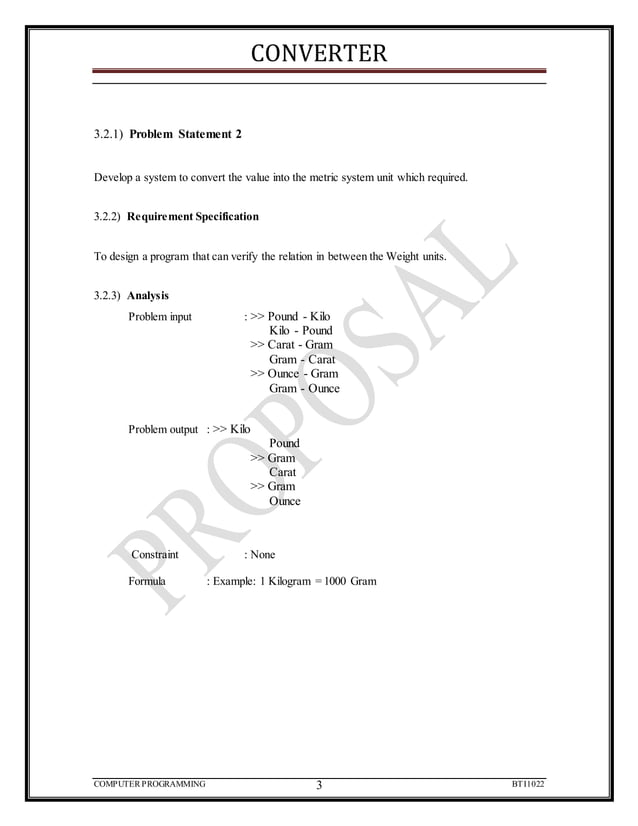 Project proposal oop | DOC