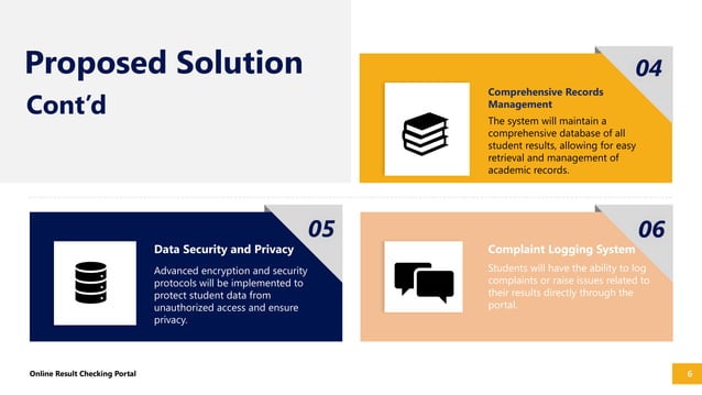 project proposal presentation for online result checking portal.pptx | Educational Assessment ...