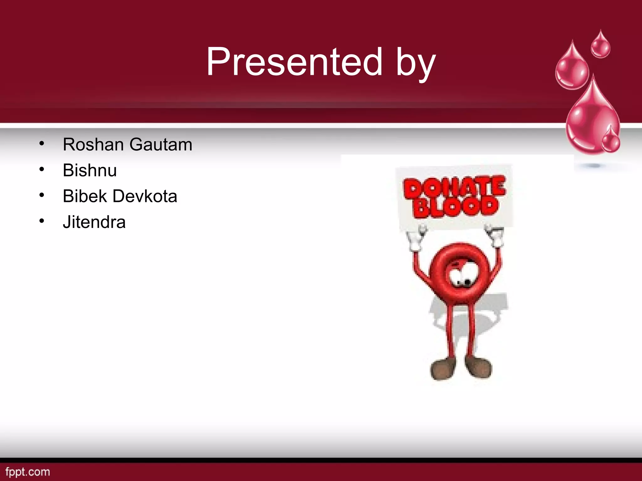 presentation on bloodbank management system in c | PPT