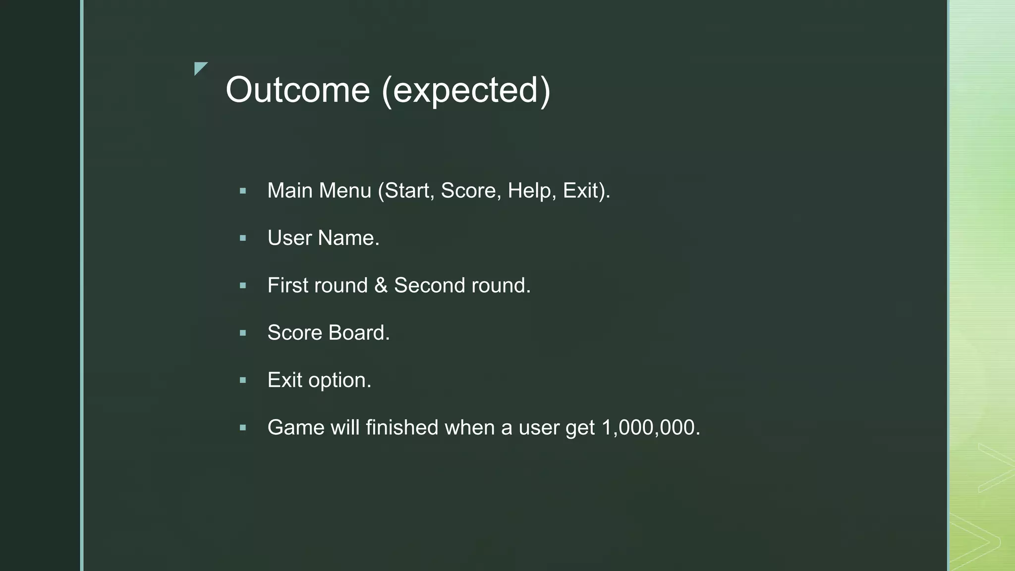 Project proposal presentation(Quiz game) | PPTX