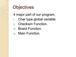 Project proposal presentation(tic tac-toe-game) | PPTX