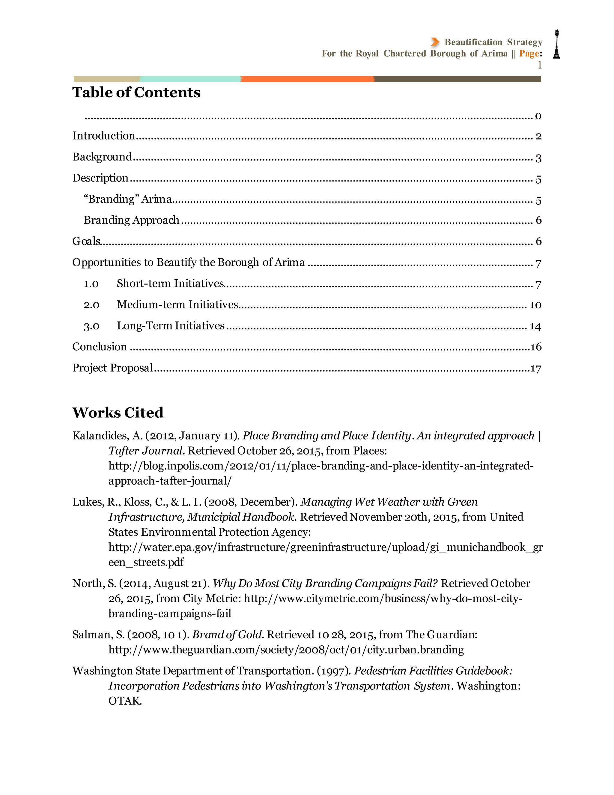 Arima Beautification Project | DOCX