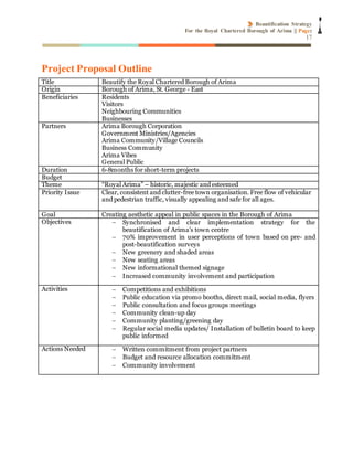 Arima Beautification Project | DOCX