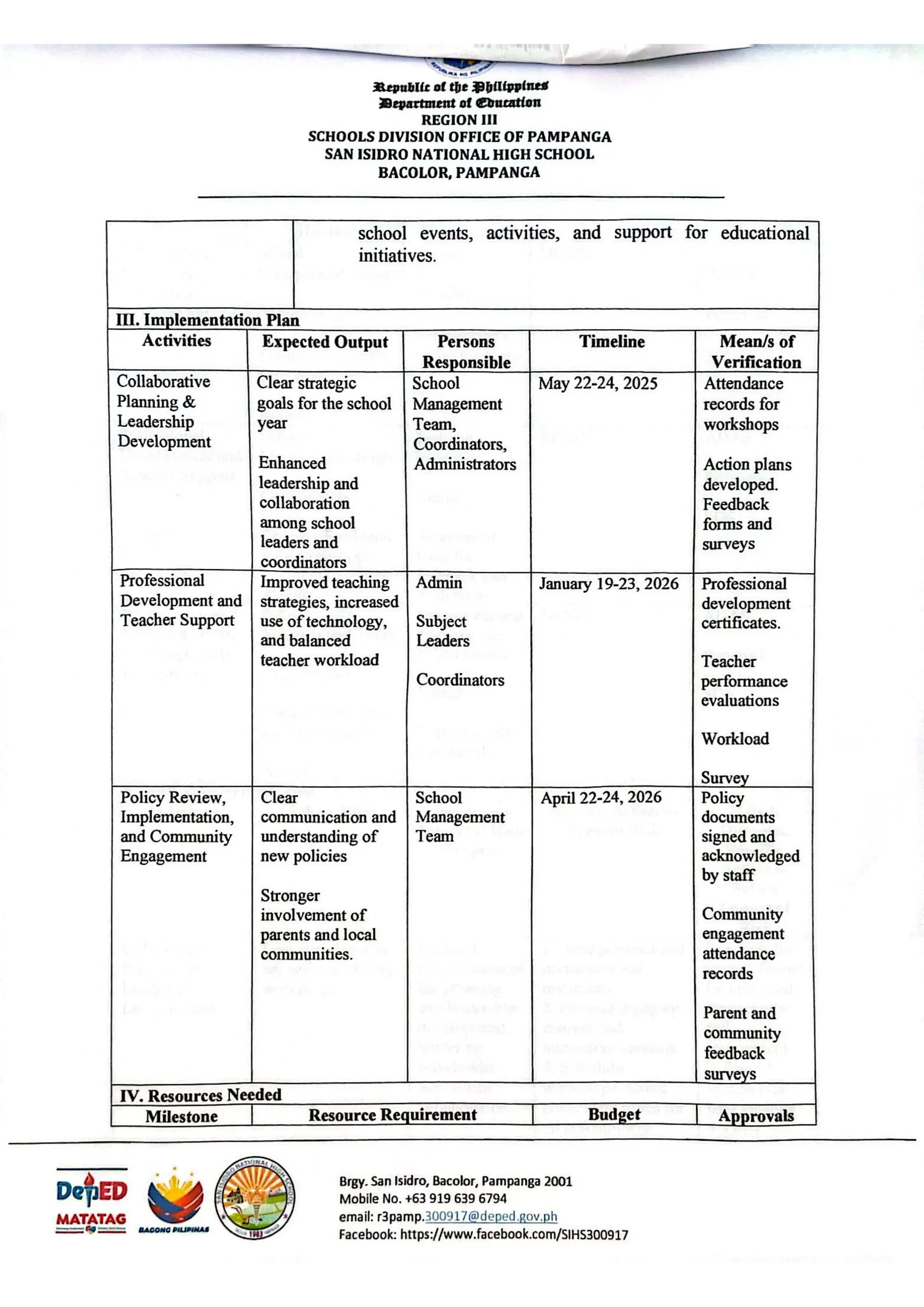Project PULSE: Planning for UNITY, Leadership and Excellence | PDF