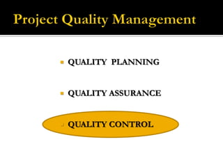 Project Quality Control | PPTX