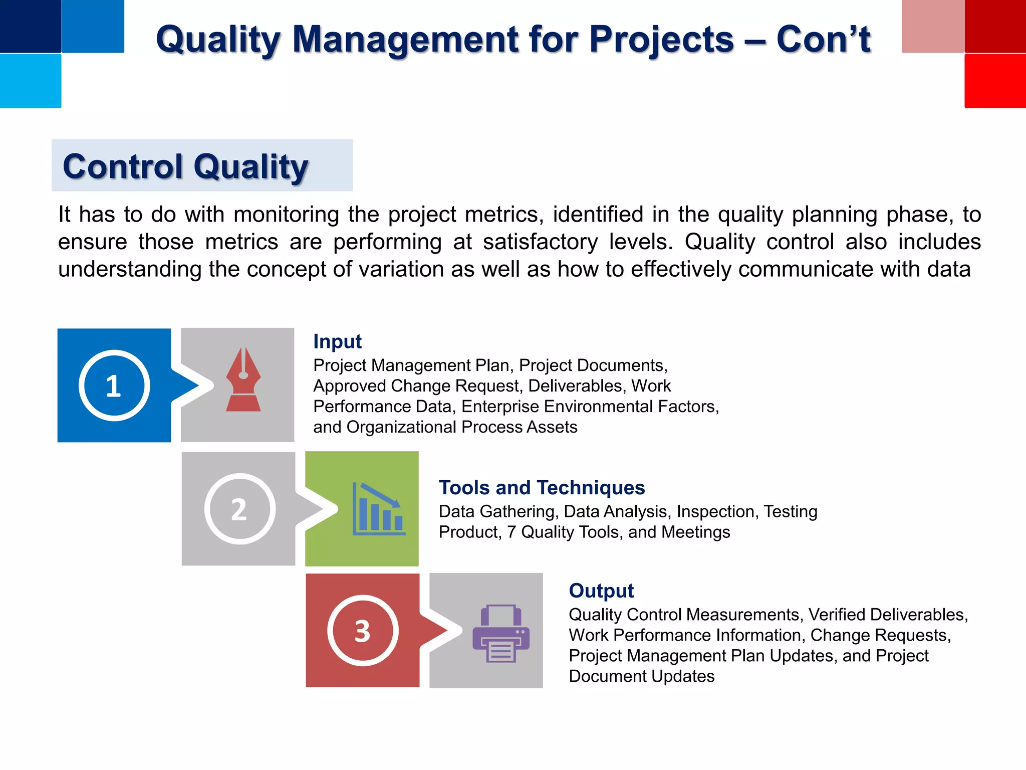 Project Quality Management - PMBOK | PDF