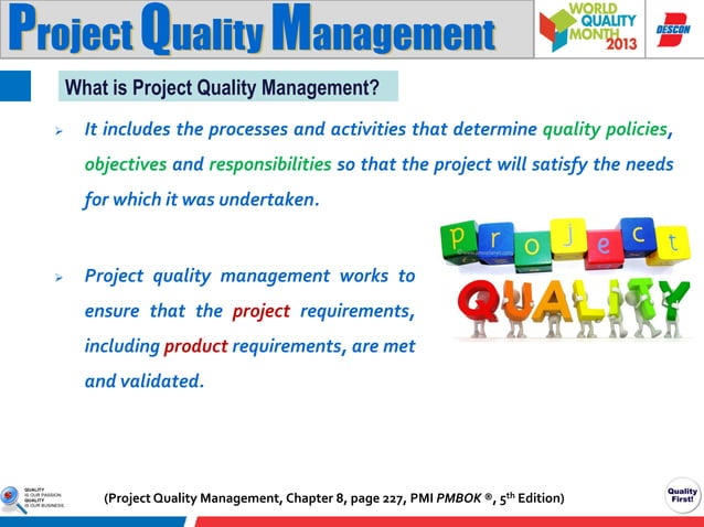 Project quality management - PMI PMBOK Knowledge Area | PDF