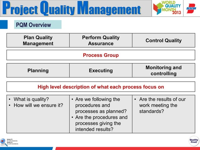 Project quality management - PMI PMBOK Knowledge Area | PDF