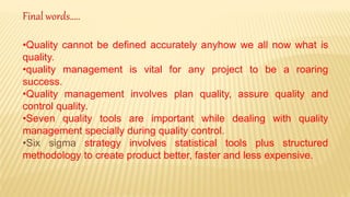 Project quality management (1) | PPTX
