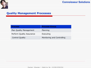 Project Quality Management - PMBOK 5th Edition | PDF