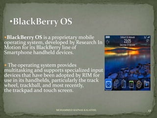 mobile devices and operating systems | PPT