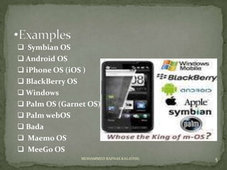 mobile devices and operating systems | PPT