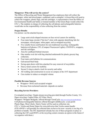 Project Recycling Centers | DOC