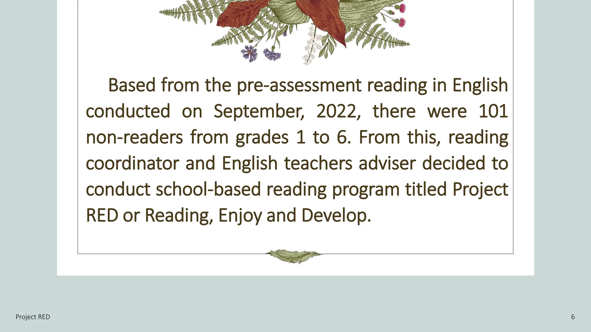 Project RED (Read, Enjoy and Develop) ACCOMPLISHMENT REPORT 2023.pptx