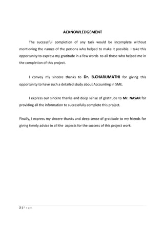 ACCOUNTING of SME | PDF | Small and Medium-sized Business | Business