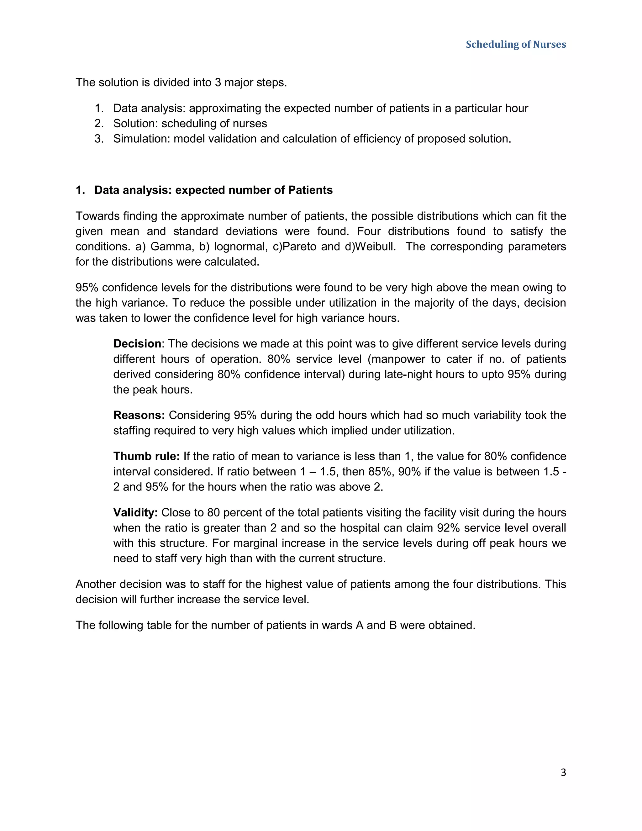 Excel/VBA model for nurse scheduling in outpatient wards | PDF
