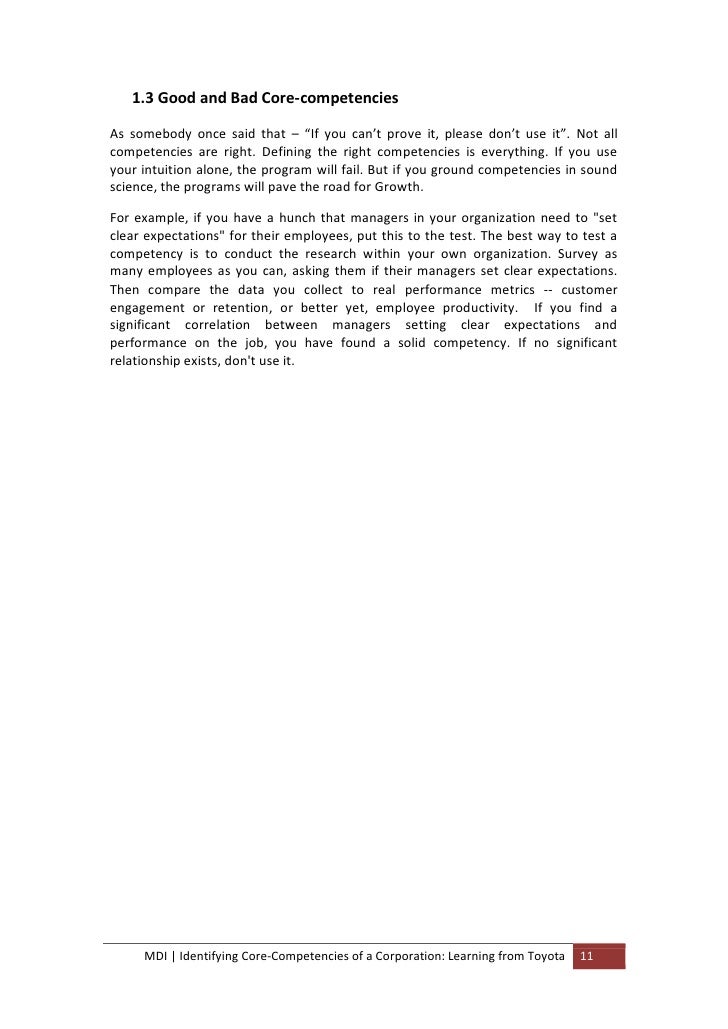 (PDF) Identifying Core-Competencies of a Corporation_ Learning From ...