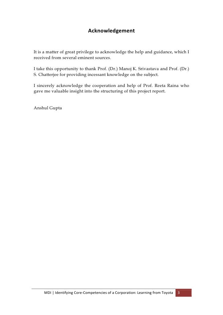 Identifying Core Competencies