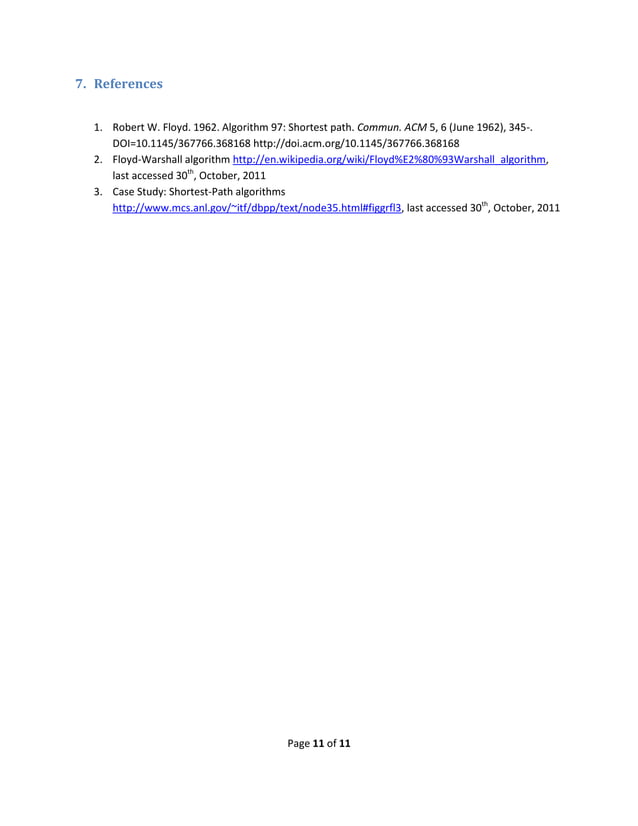 All Pair Shortest Path Algorithm Parallel Implementation And Analysis Pdf